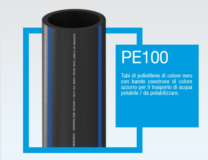 TUBO POLIETILENE- PE100 PN 16 - Elettromeccanica G.M.